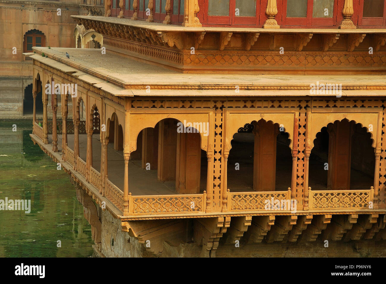 Partial view of Jal Mahal, Deeg Palace complex, Rajasthan, India Stock ...