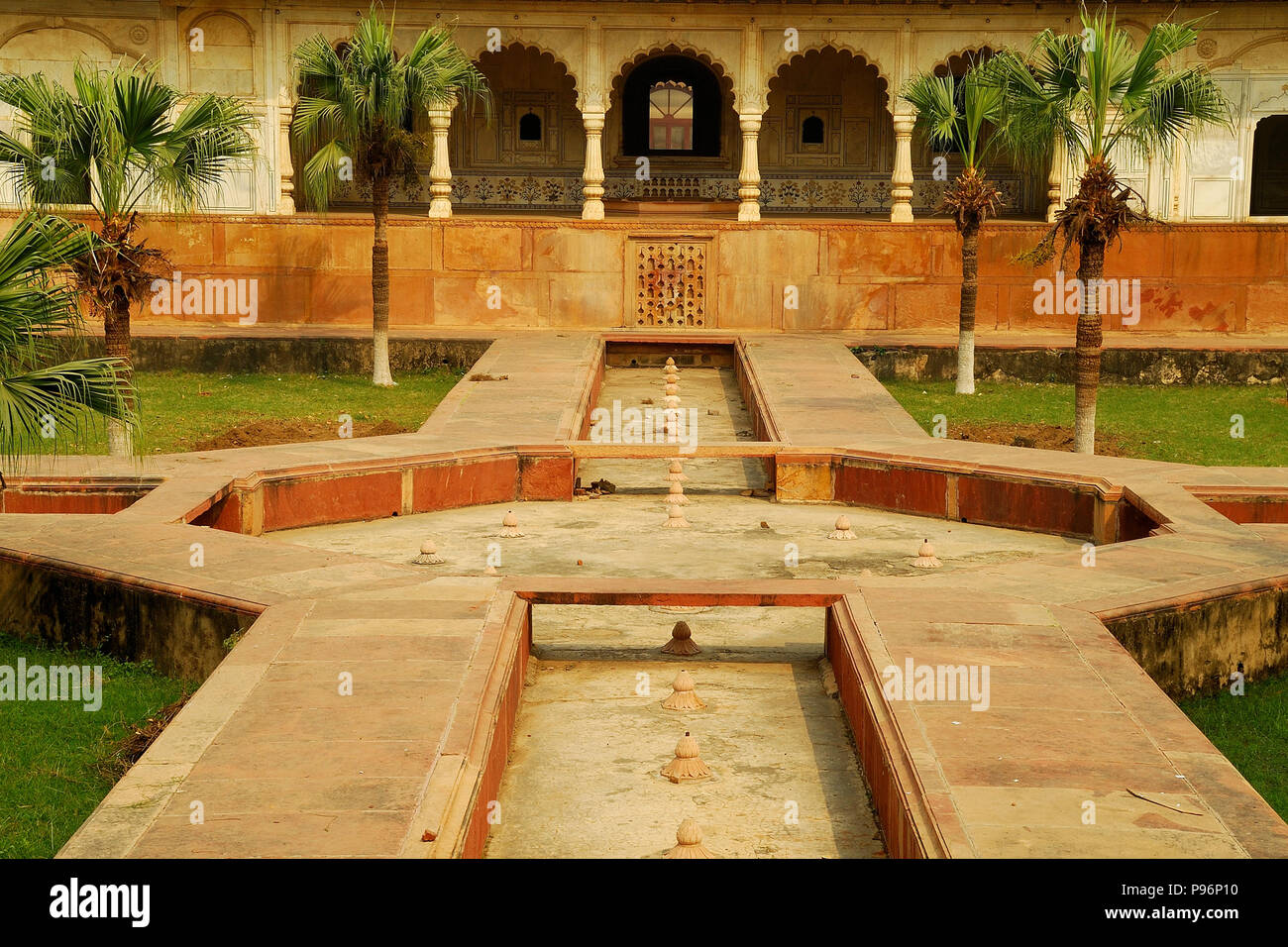 Partial view of Jal Mahal, Deeg Palace complex, Rajasthan, India Stock ...