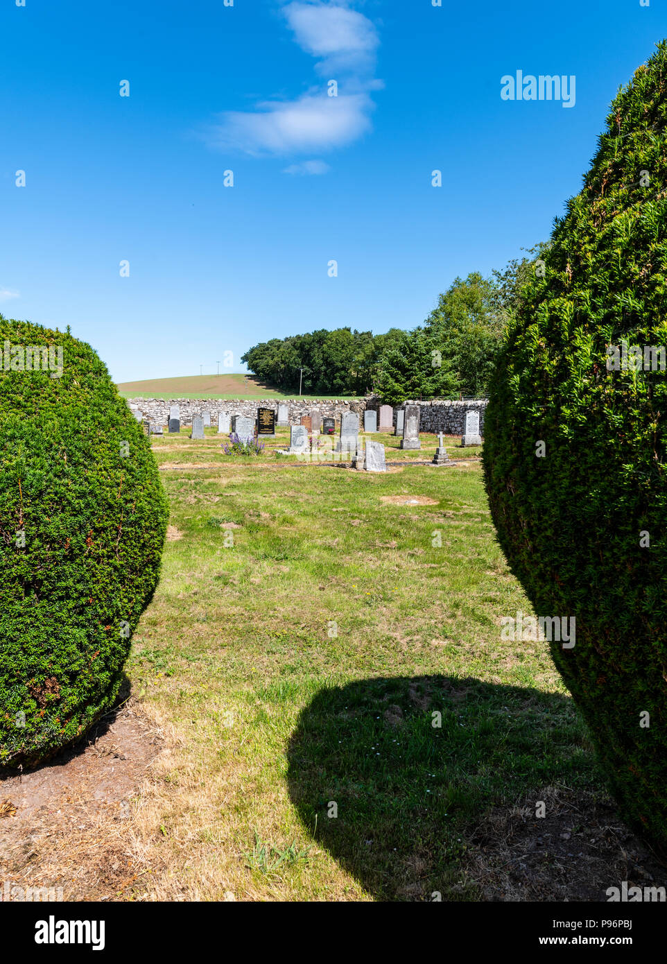 Bedrule Church Graveyard, Scotland Stock Photo - Alamy