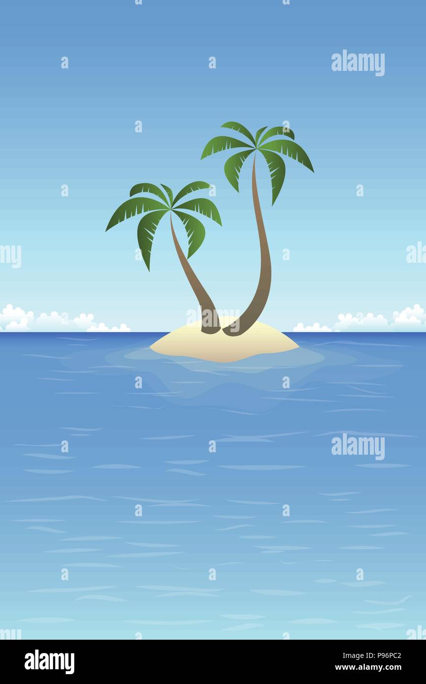 Coconut sea in background Stock Vector Images - Alamy
