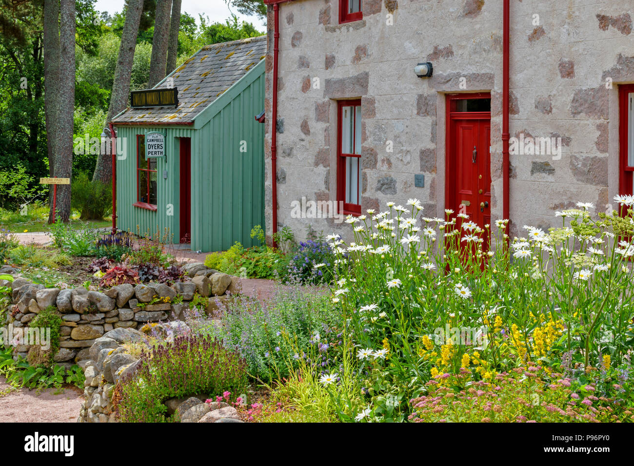 TRADITIONAL OLD WOOL MILL KNOCKANDO MORAY SCOTLAND THE RENOVATED ...