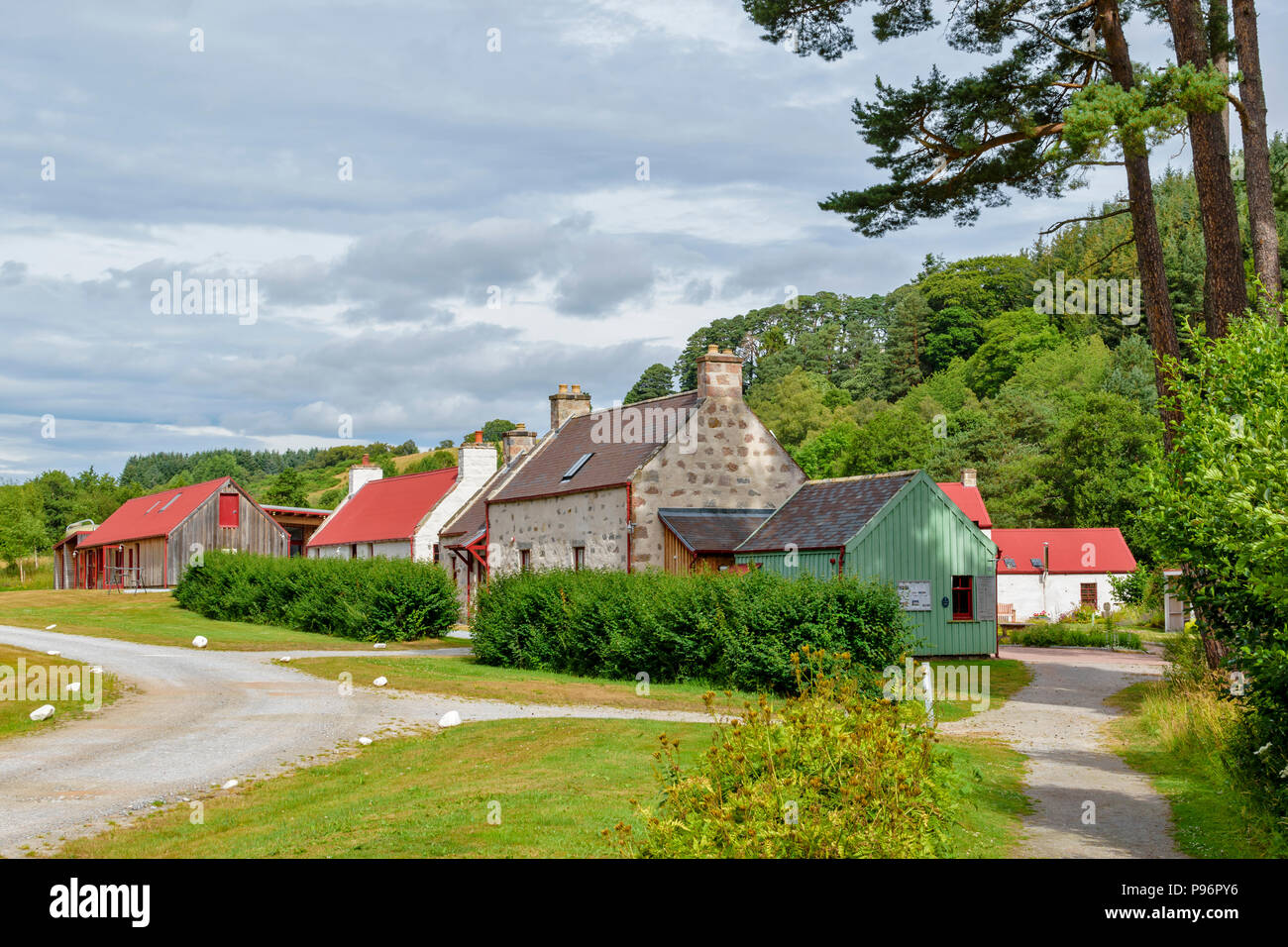 TRADITIONAL OLD WOOL MILL KNOCKANDO MORAY SCOTLAND THE RENOVATED ...