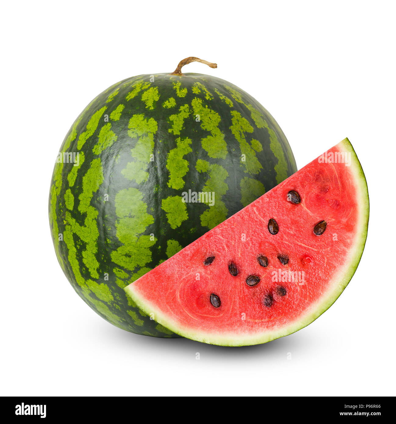 Watermelon tropical fruit sliced Cut Out Stock Images & Pictures - Alamy