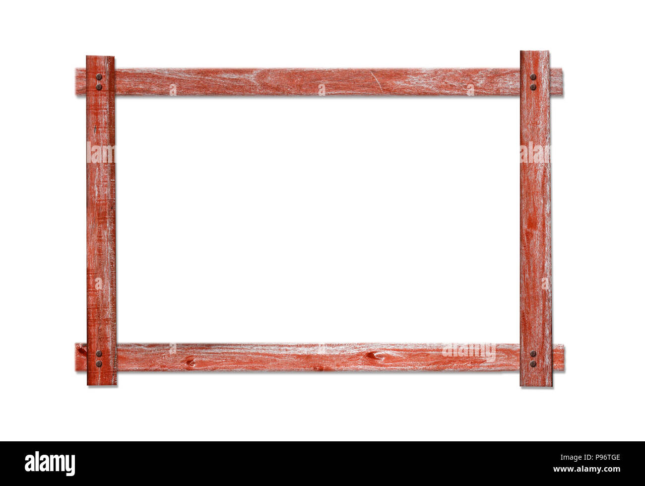 wood frame isolated on white background Stock Photo - Alamy