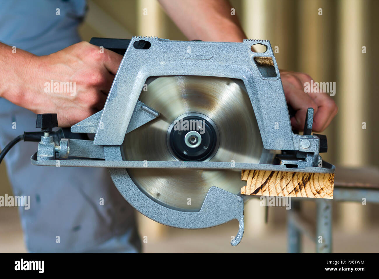 Muscular wood cutter hi-res stock photography and images - Alamy