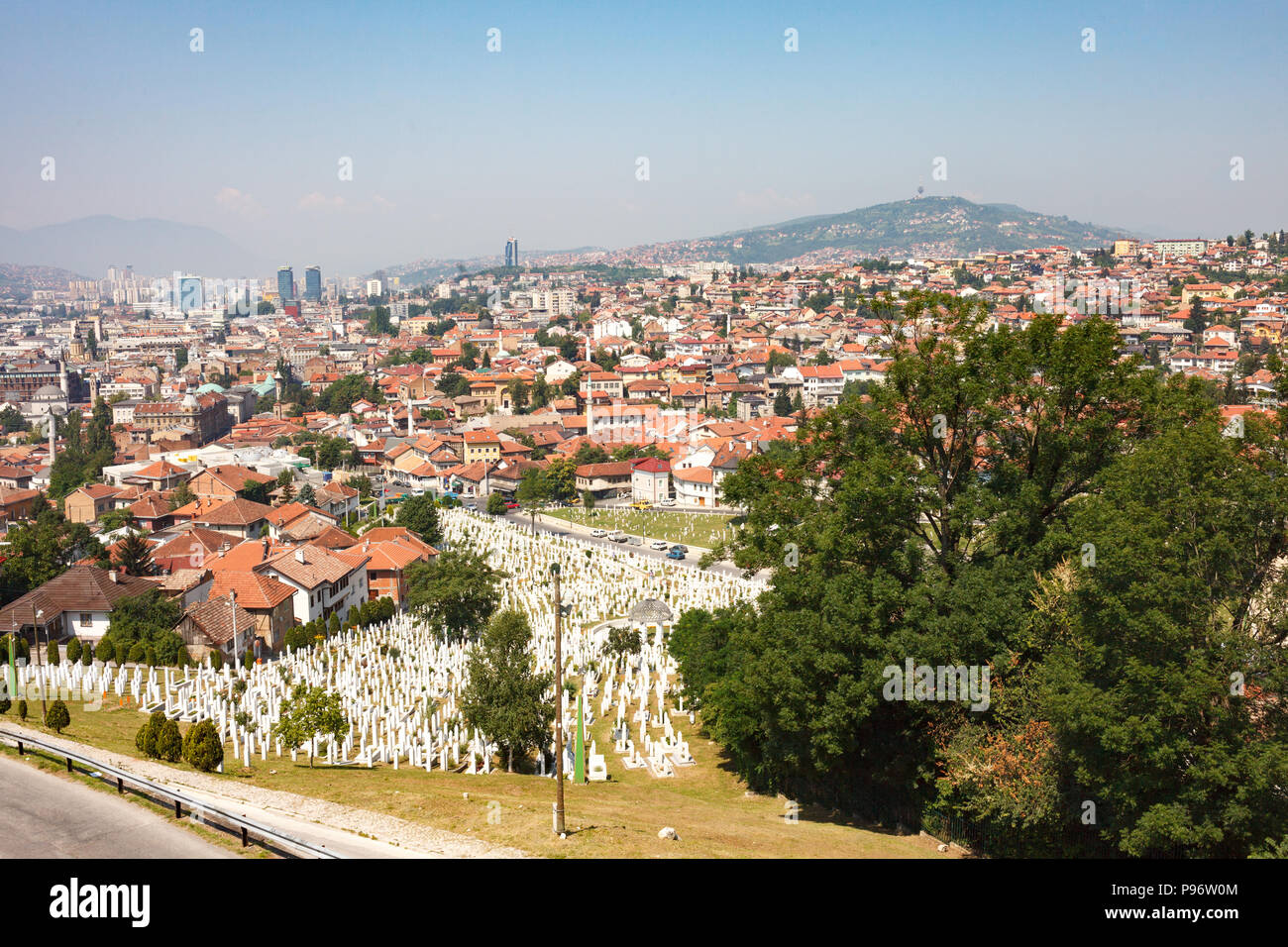 Landscape view of Sarajevo, Bosnia and Herzegovina Stock Photo - Alamy