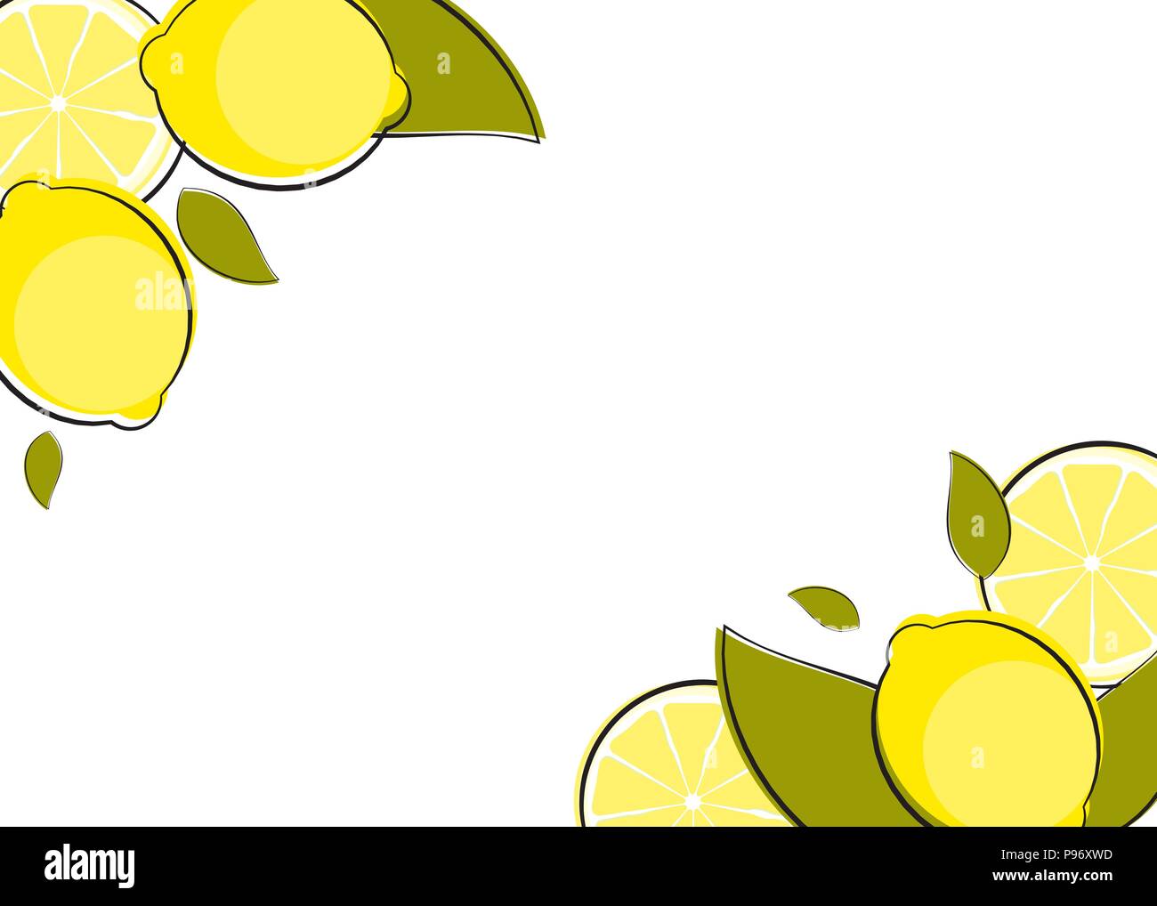 Abstract Lemon Natural Background Vector Illustration Stock Vector ...