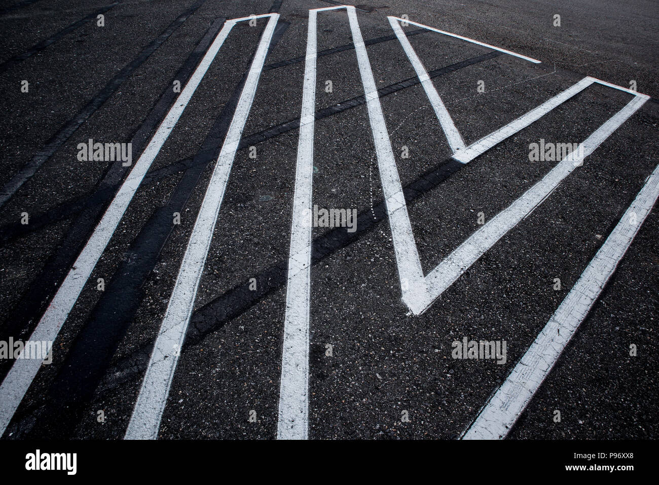 Asphalt surface of road with lines abstract background Stock Photo - Alamy