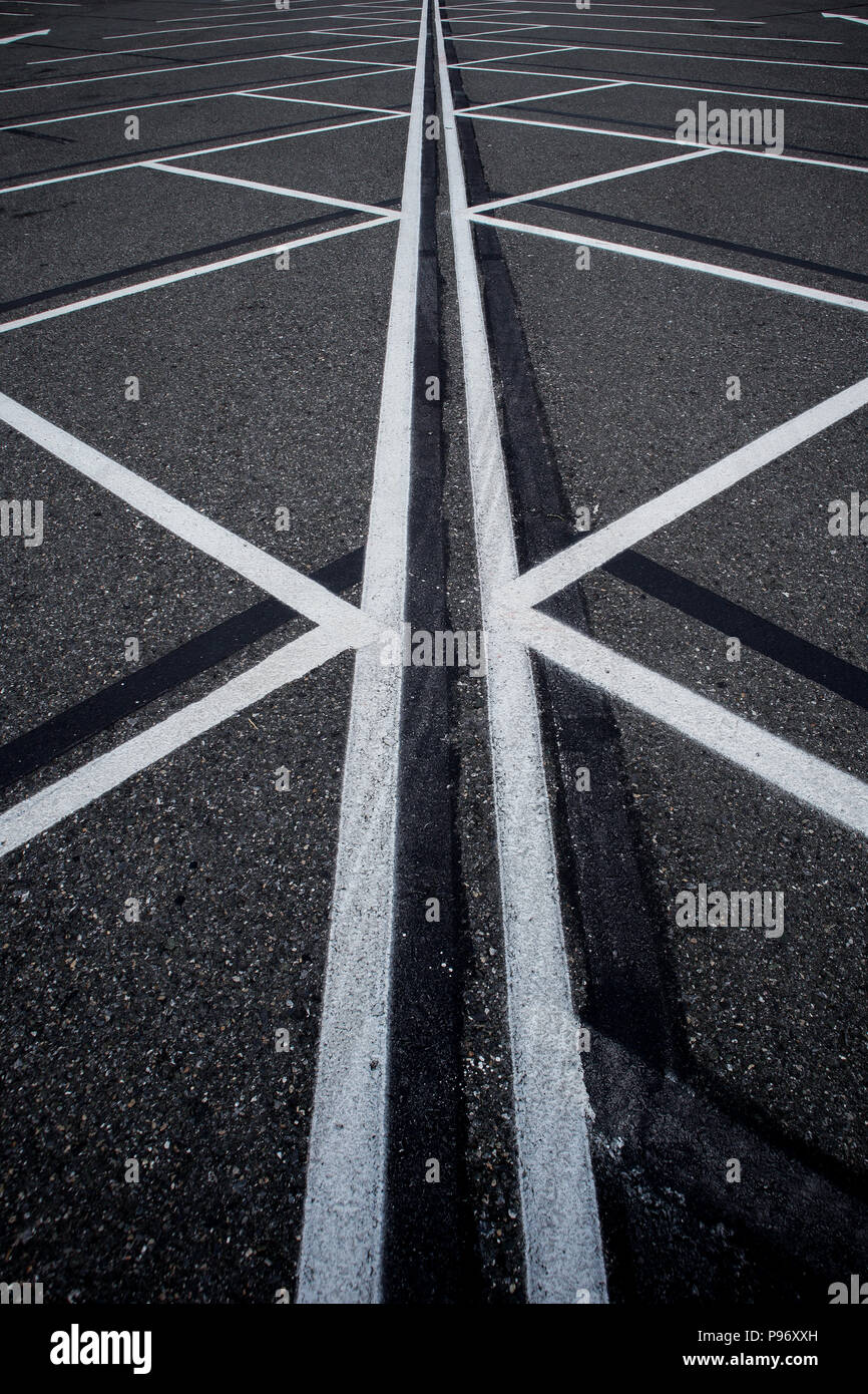 Asphalt surface of road with lines abstract background Stock Photo - Alamy