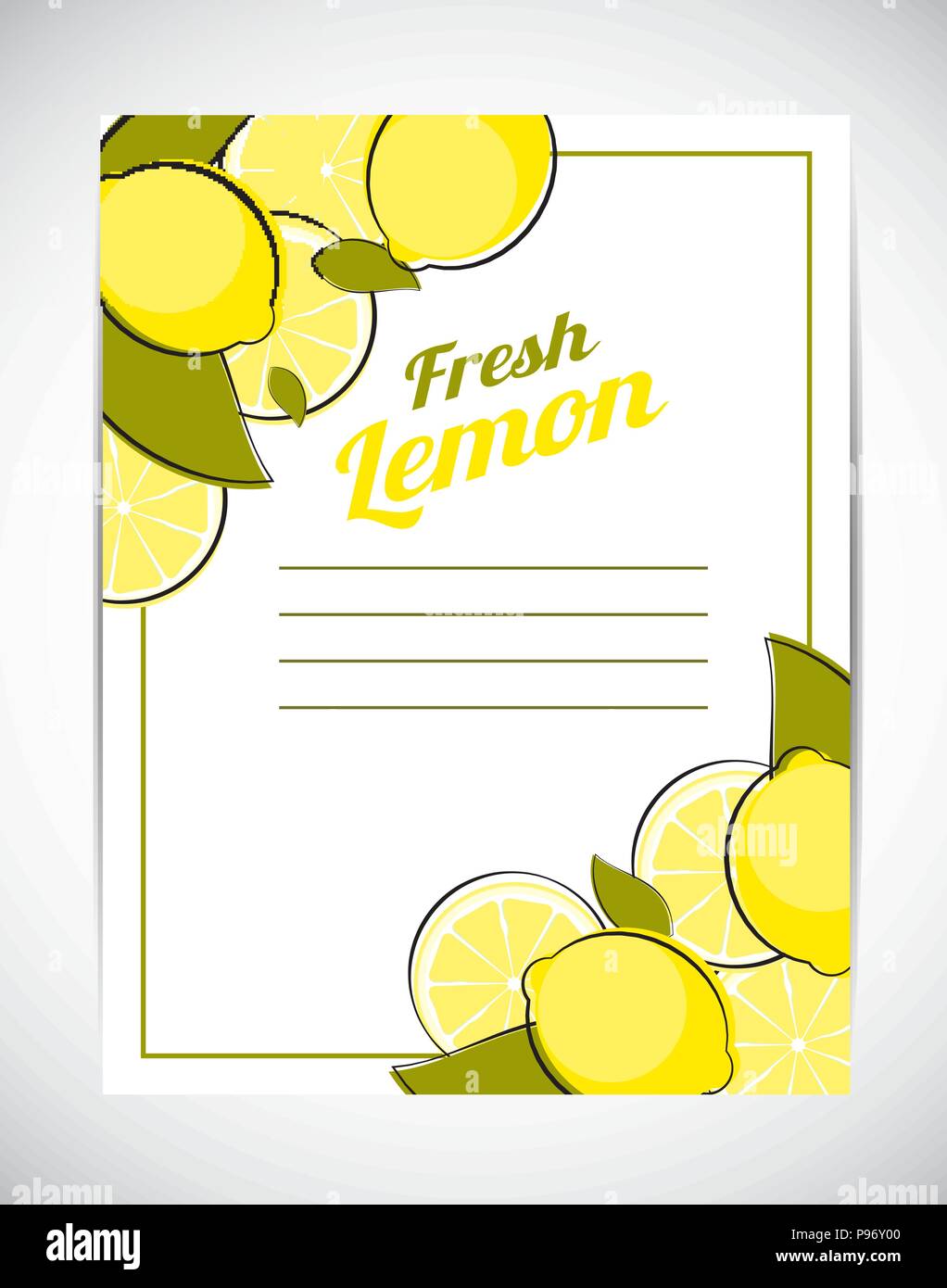 Abstract Lemon Natural Background Vector Illustration Stock Vector ...