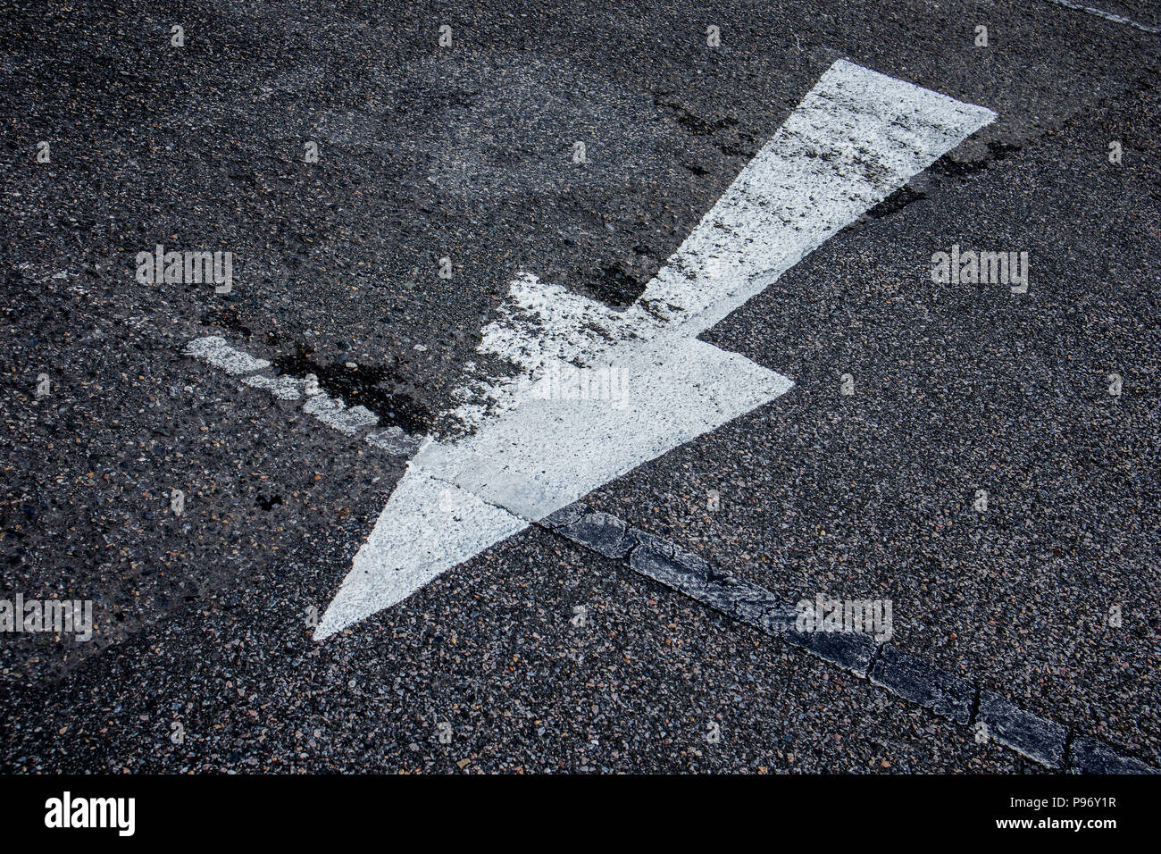 abstract background address road with arrow and symbols Stock Photo - Alamy