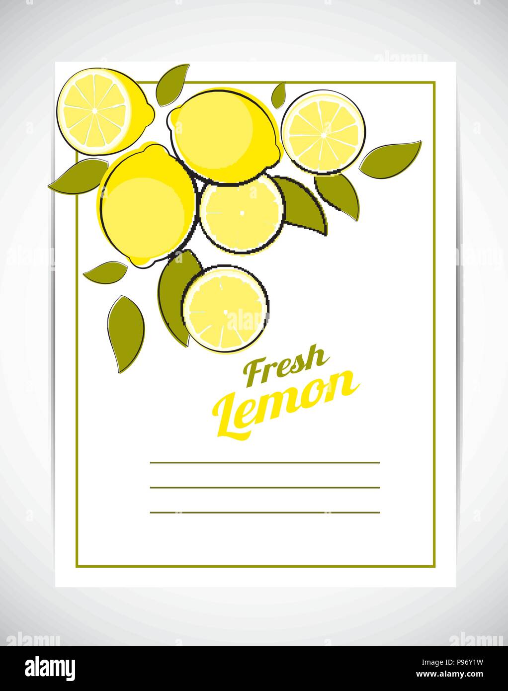 Abstract Lemon Natural Background Vector Illustration Stock Vector ...