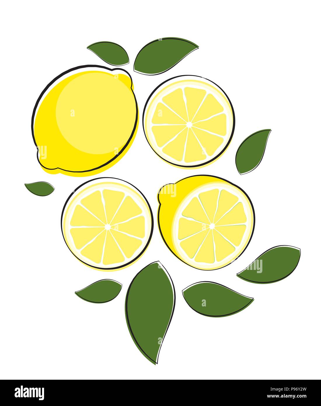 Abstract Lemon Natural Background Vector Illustration Stock Vector ...
