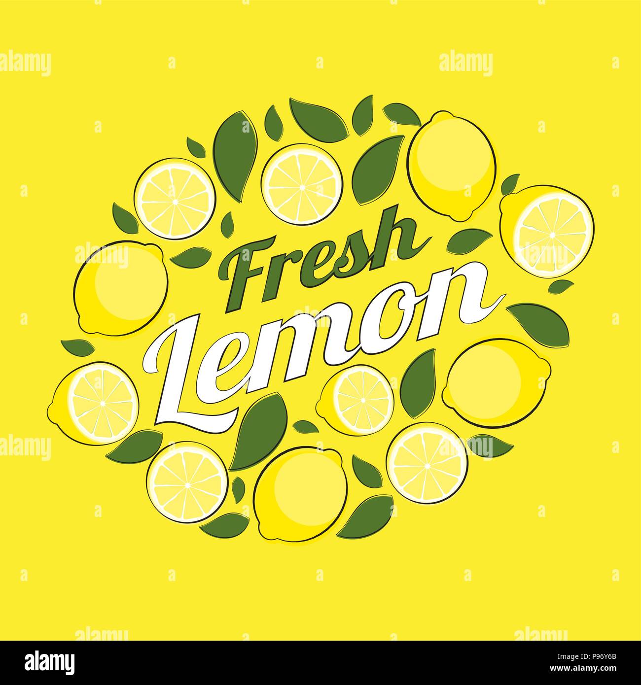 Abstract Lemon Natural Background Vector Illustration Stock Vector ...