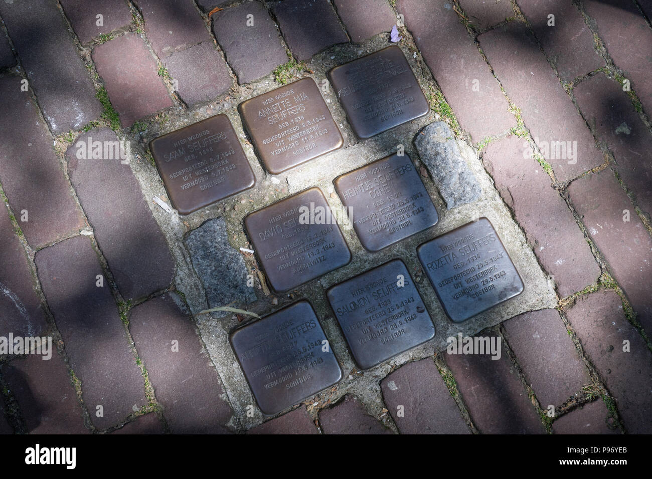 Gouda, Amsterdam: Jun 2018 - Pavement memorial markers to Netherlands ...