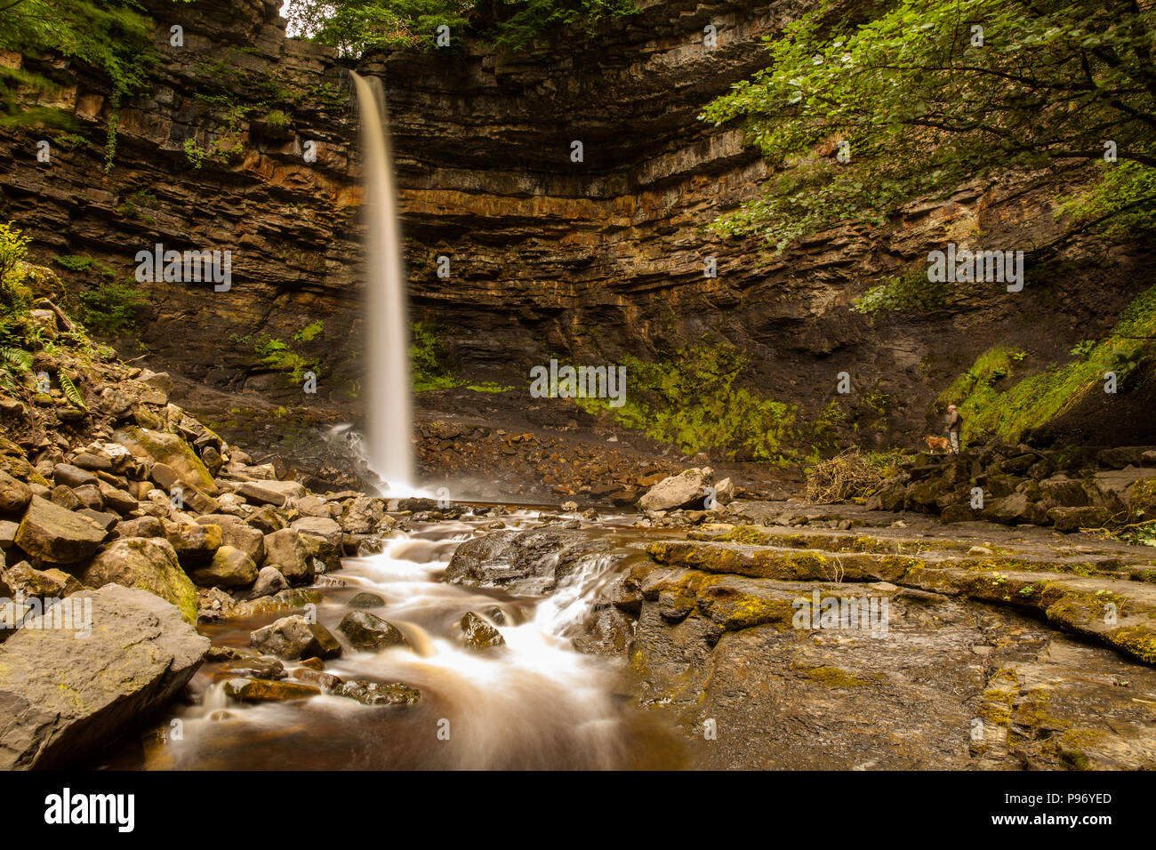 Hardraw Falls, Yorkshire Dales NP Stock Photo - Alamy