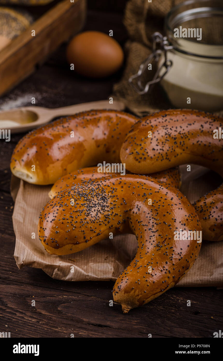 Healthy kaiser buns poppy hi-res stock photography and images - Alamy