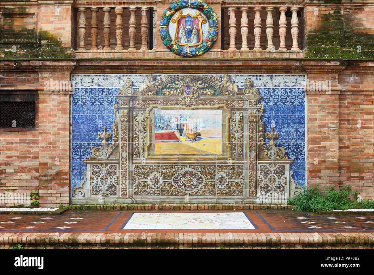 Symbol of Seville - Plaza de los toros. Coat of arms, map and ...