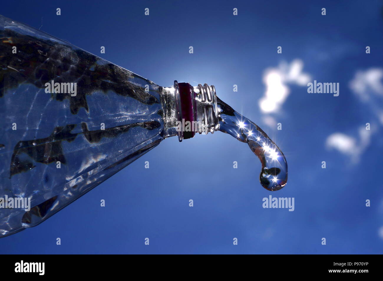 Water bottle and sunshine Stock Photo - Alamy