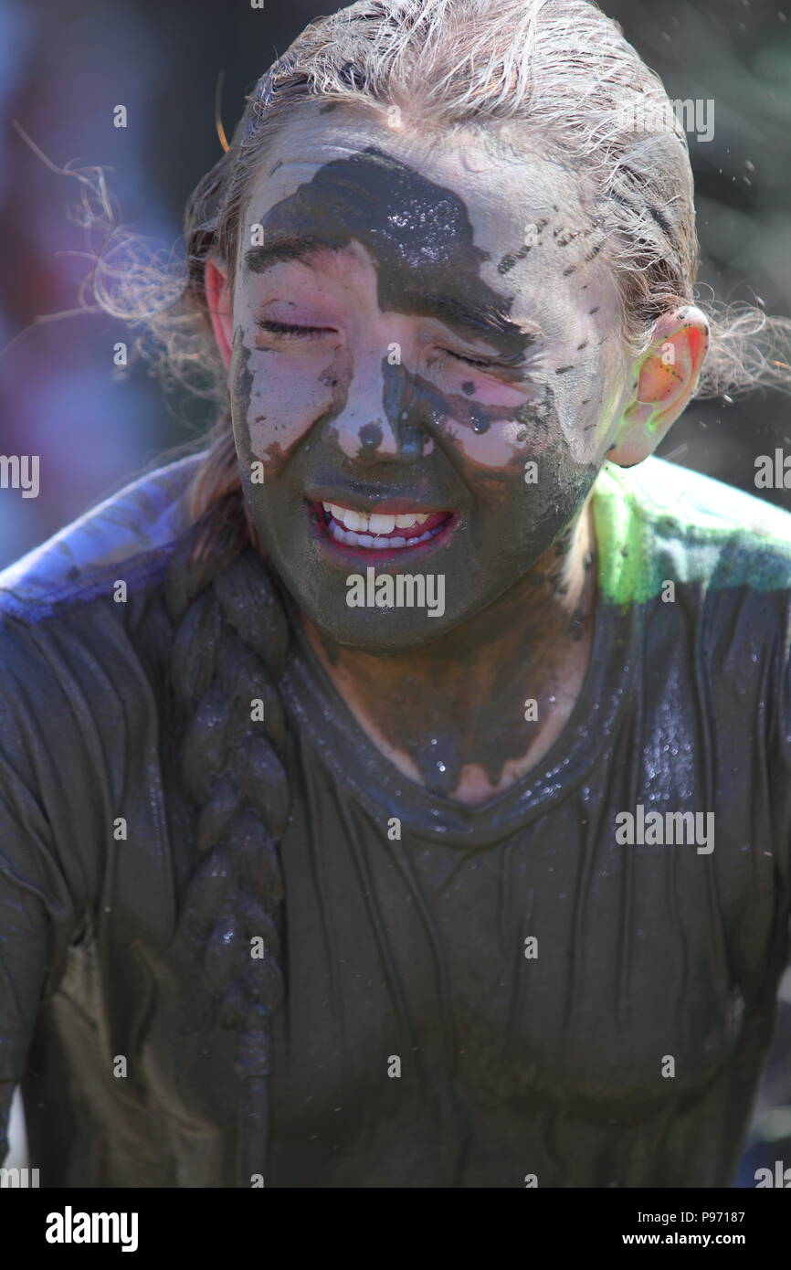 Girl covered in mud hi-res stock photography and images - Alamy