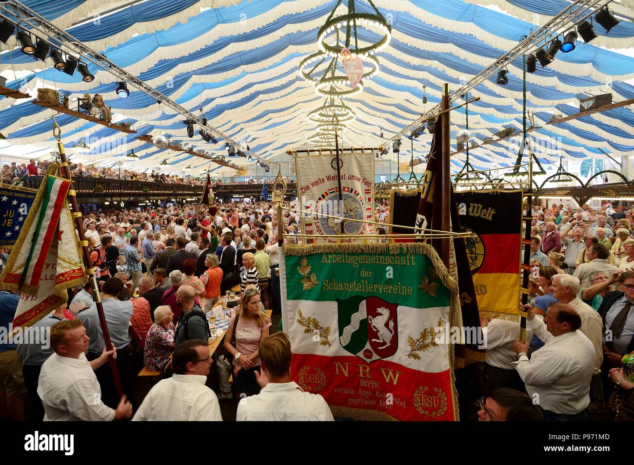 Germany, North Rhine-Westphalia - Cranger Kirmes in Herne Stock Photo ...