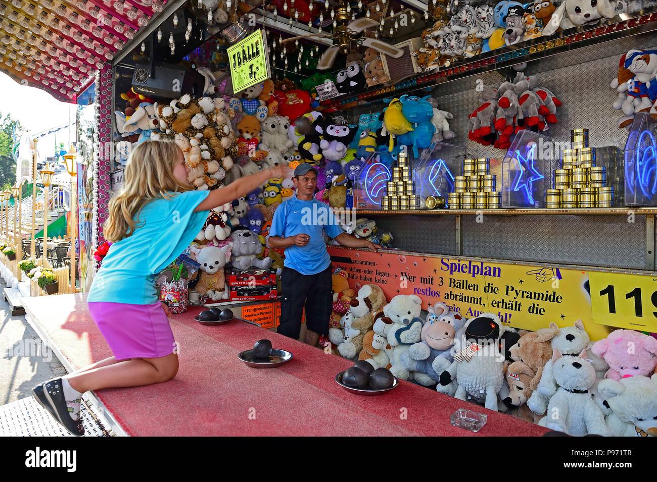 Germany, North Rhine-Westphalia - Cranger Kirmes in Herne Stock Photo ...