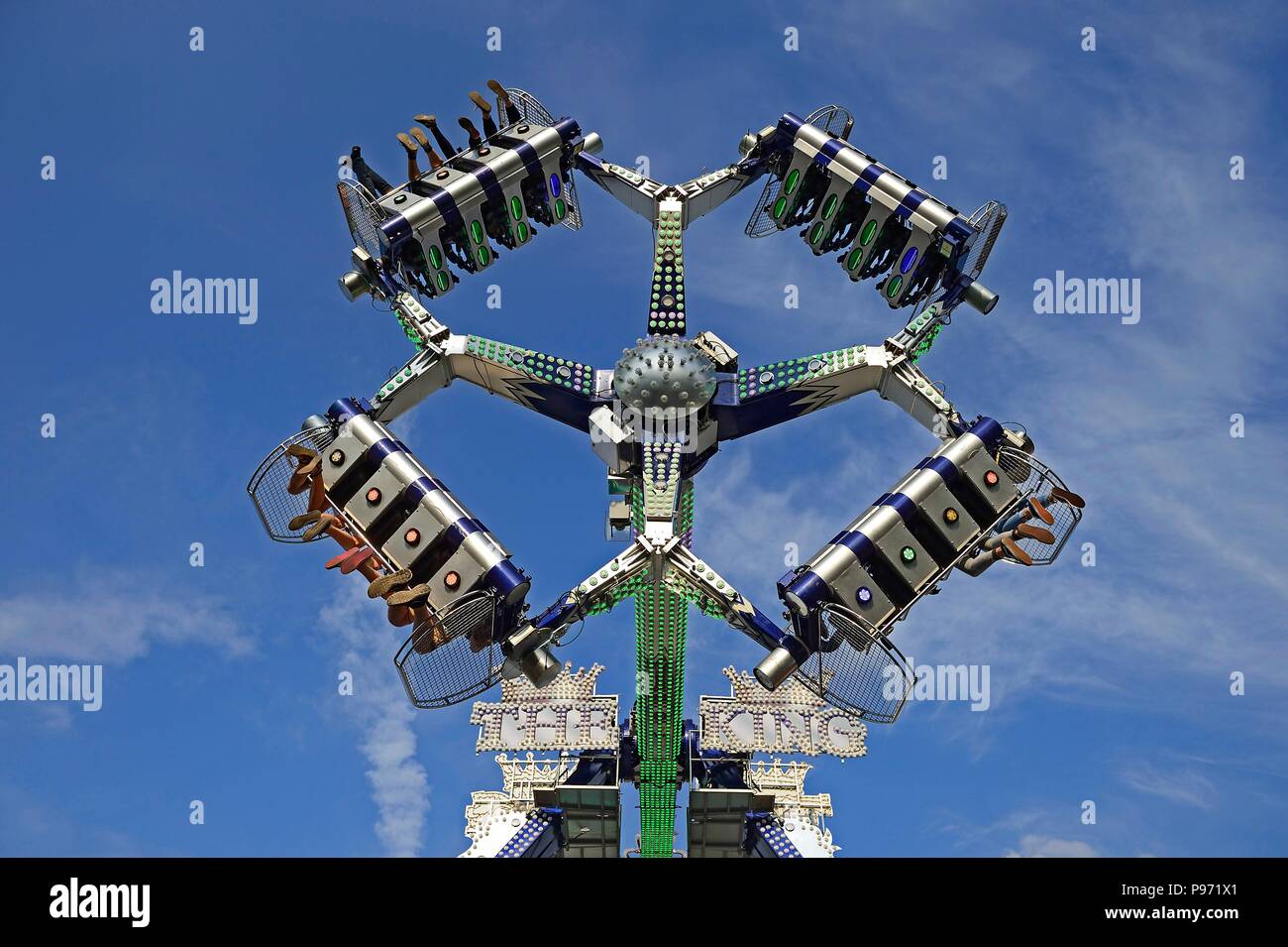 Germany, North Rhine-Westphalia - Cranger Kirmes in Herne Stock Photo ...