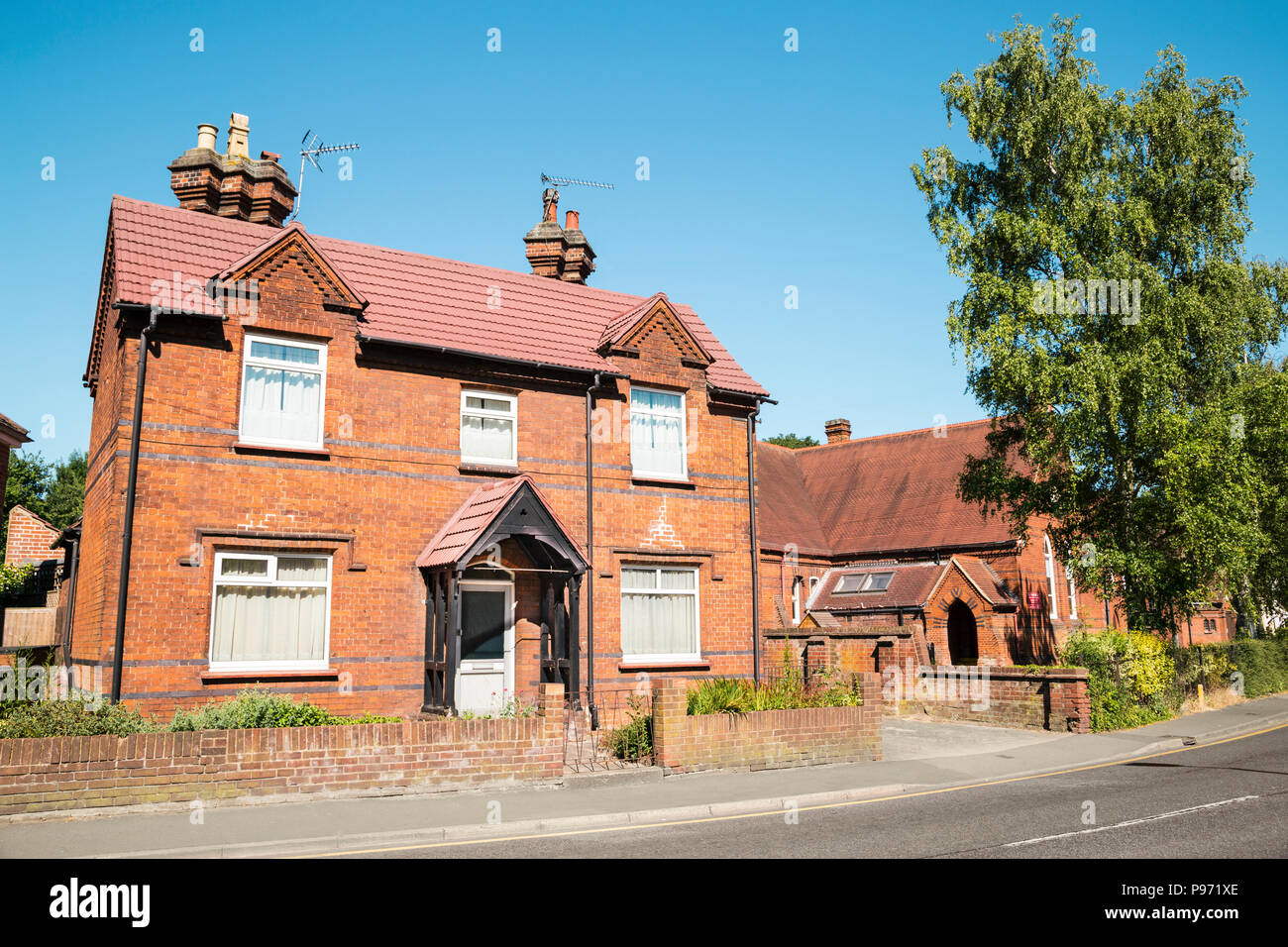 Traditional English Brick architecture - buildings and chimney in Essex ...