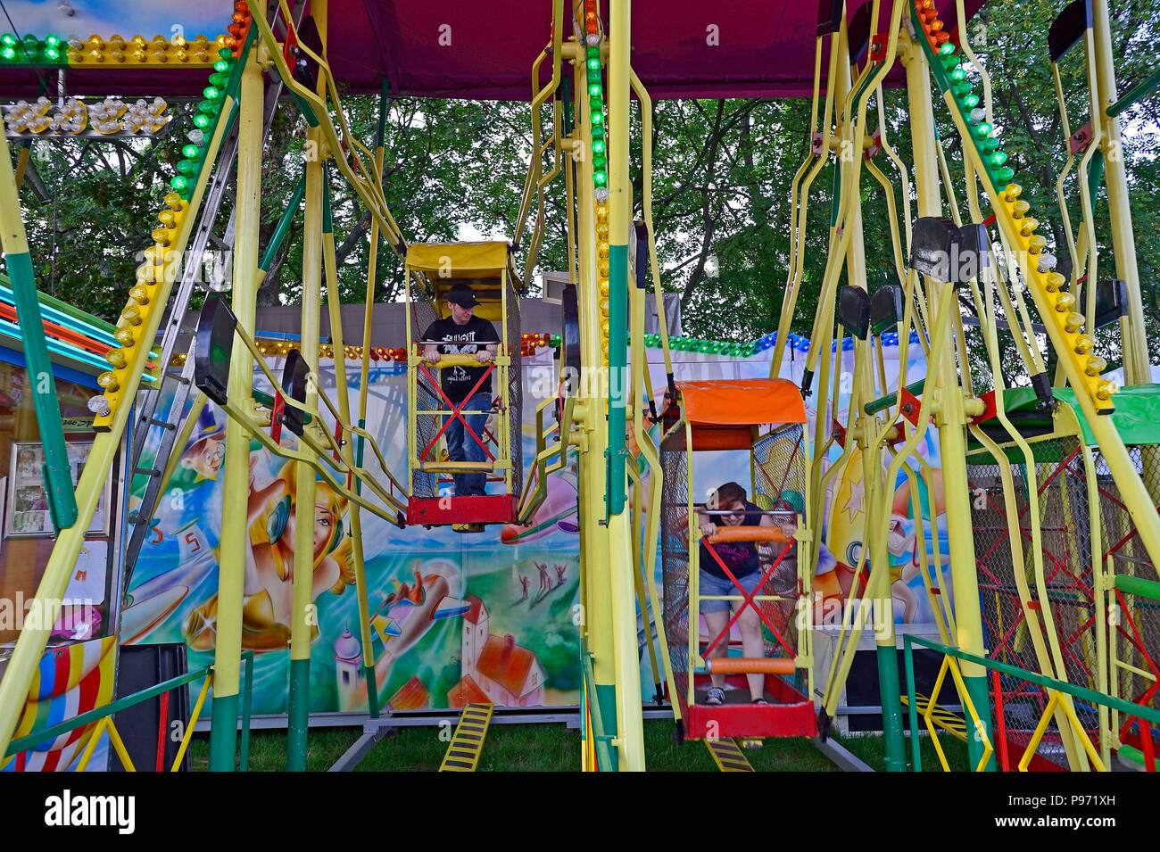 Germany, North Rhine-Westphalia - Cranger Kirmes in Herne Stock Photo ...