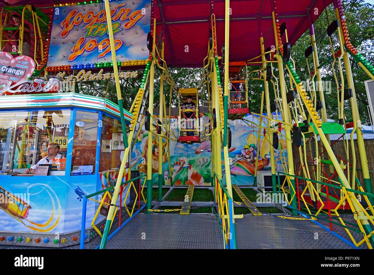 Germany, North Rhine-Westphalia - Cranger Kirmes in Herne Stock Photo ...
