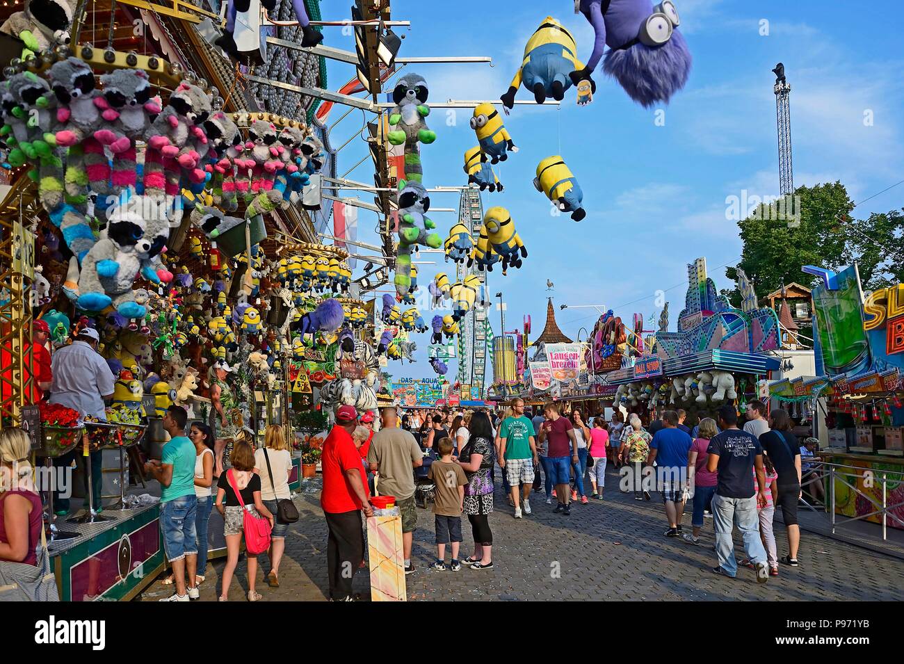 Germany, North Rhine-Westphalia - Cranger Kirmes in Herne Stock Photo ...