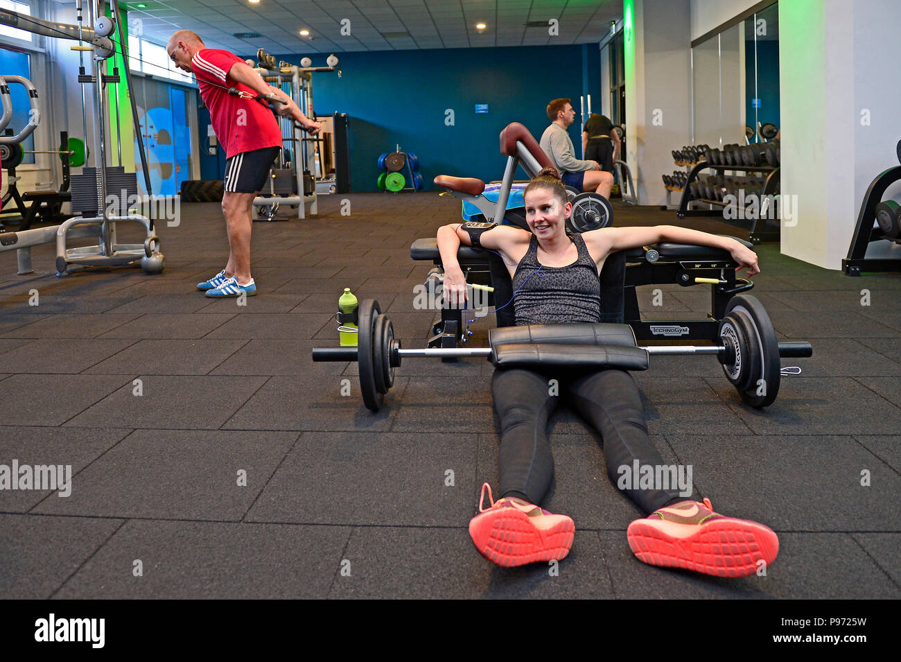 Exercising in gym germany hi-res stock photography and images - Alamy