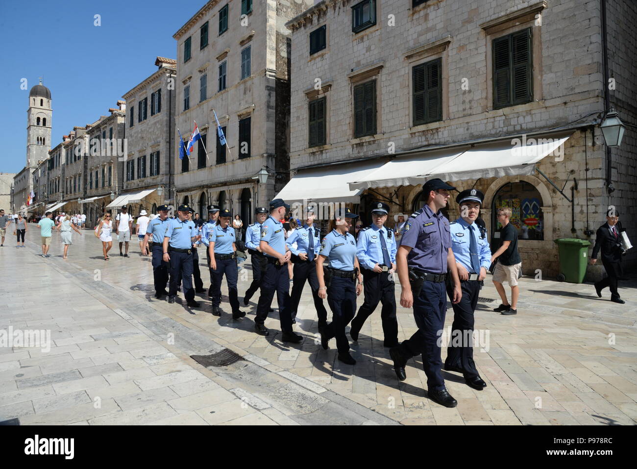 Dubrovnik, Croatia. 15th July, 2018. Chinese and Croatian police ...