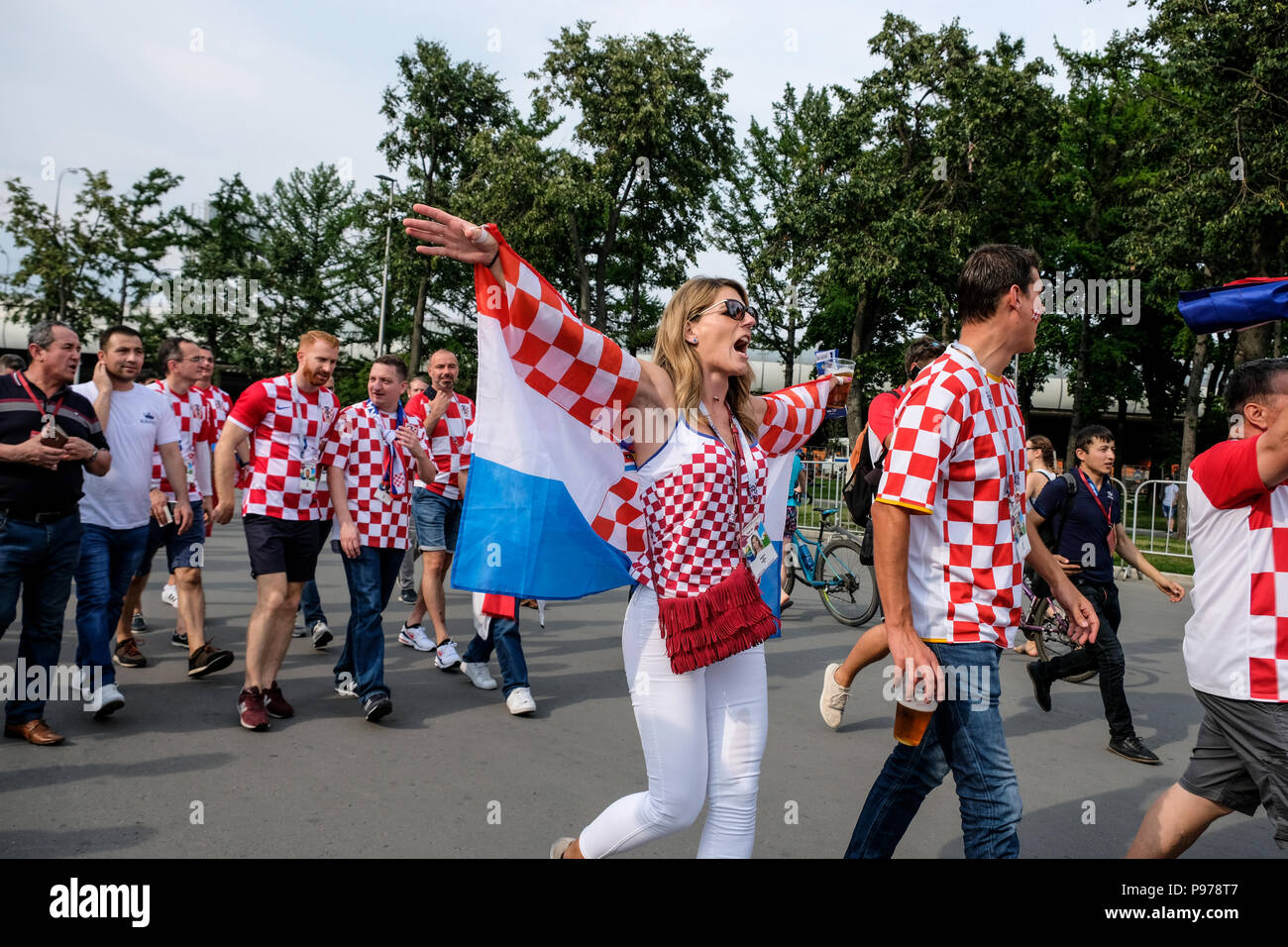 France vs croatia final 2018 hi-res stock photography and images - Alamy