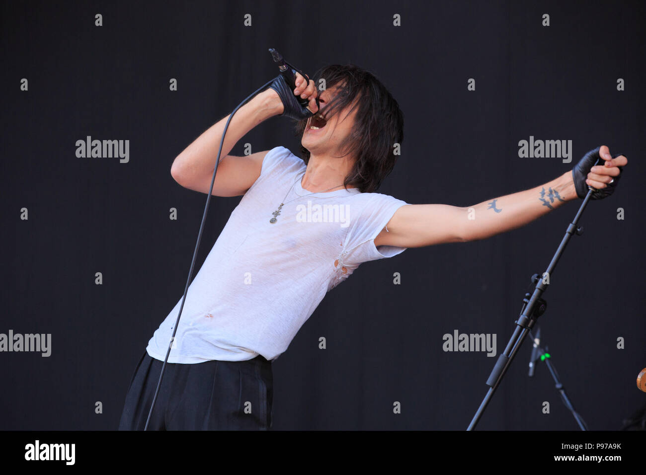 Gunnersbury Park, London, UK 15th July 2018, Faris Badwan of The ...