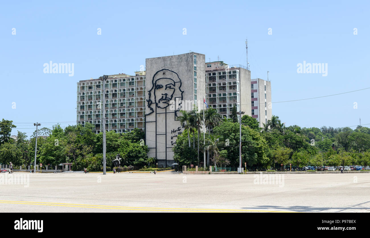 Havana, Cuba. 21st June, 2019. The Plaza de la Revolucion Jose Marti ...