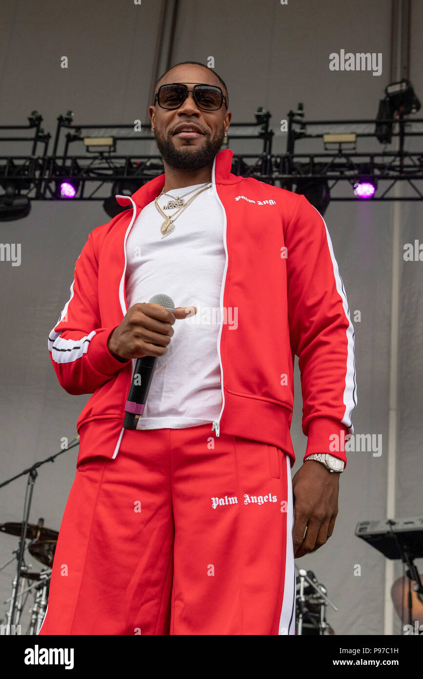 Chicago, Illinois, USA. 14th July, 2018. Singer TANK (DURRELL BABBS ...