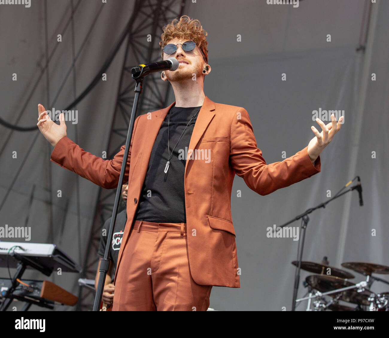 Chicago, Illinois, USA. 14th July, 2018. British singer DALEY (GARETH ...