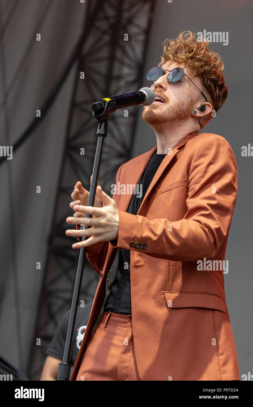 Chicago, Illinois, USA. 14th July, 2018. British singer DALEY (GARETH ...