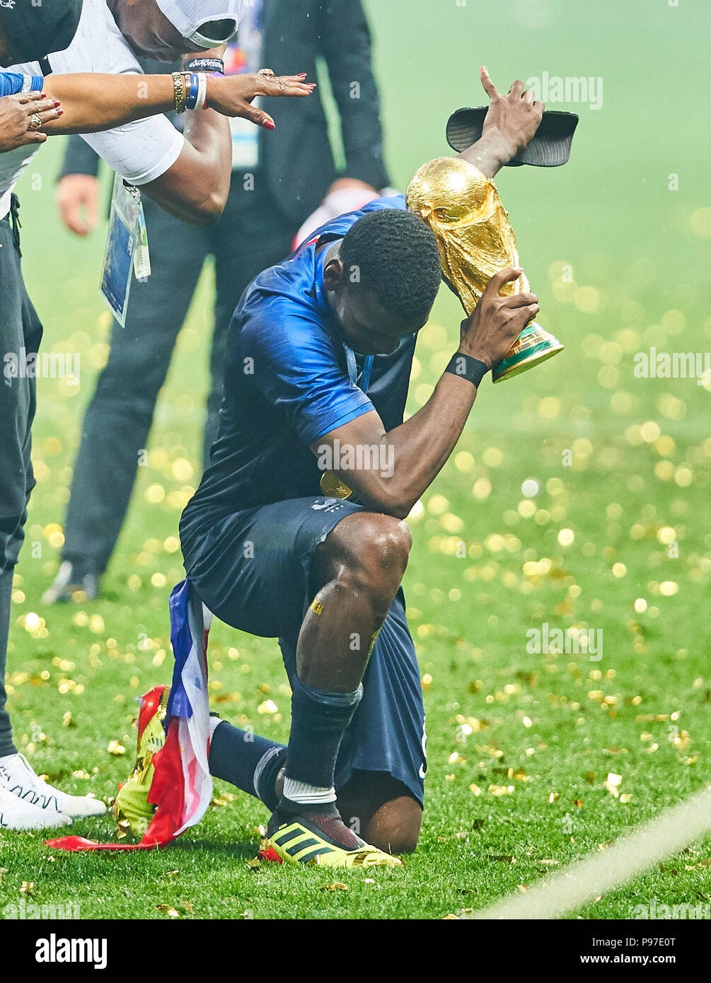 Paul pogba world cup trophy hi-res stock photography and images - Alamy