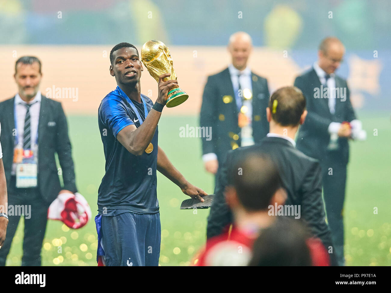 Paul pogba world cup trophy hi-res stock photography and images - Alamy