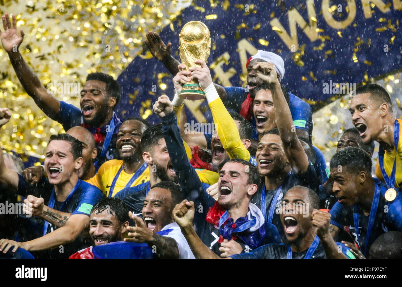 Fifa World Cup Trophy Winning Team High Resolution Stock Photography ...