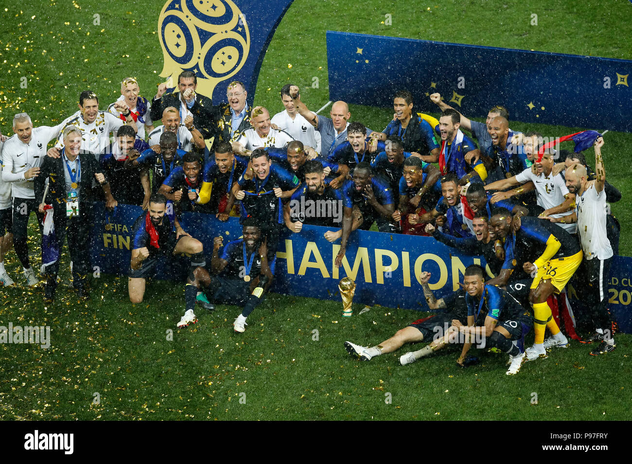 Winning fifa world cup final luzhniki stadium hi-res stock photography ...