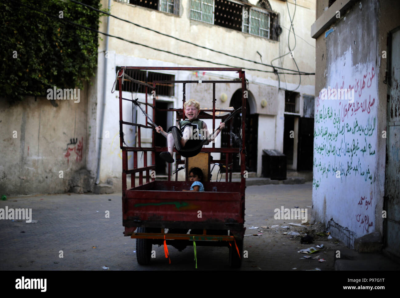 Gaza City, The Gaza Strip, Palestine. 15th July, 2018. Palestinian ...