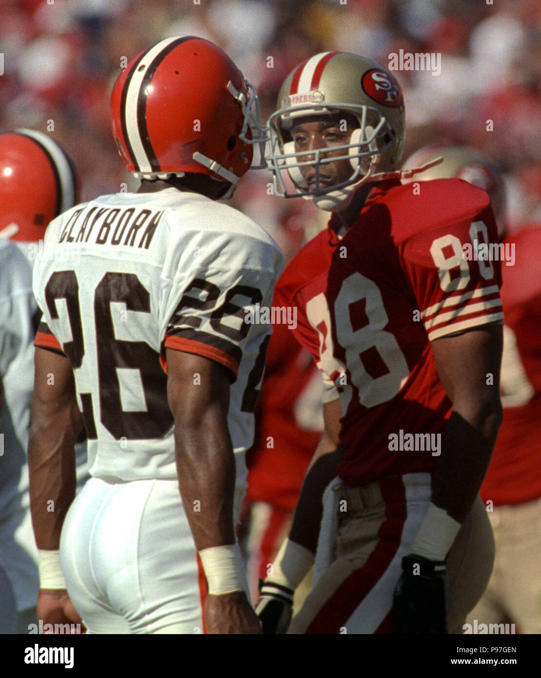 San Francisco, California, USA. 28th Oct, 1990. San Francisco 49ers vs ...