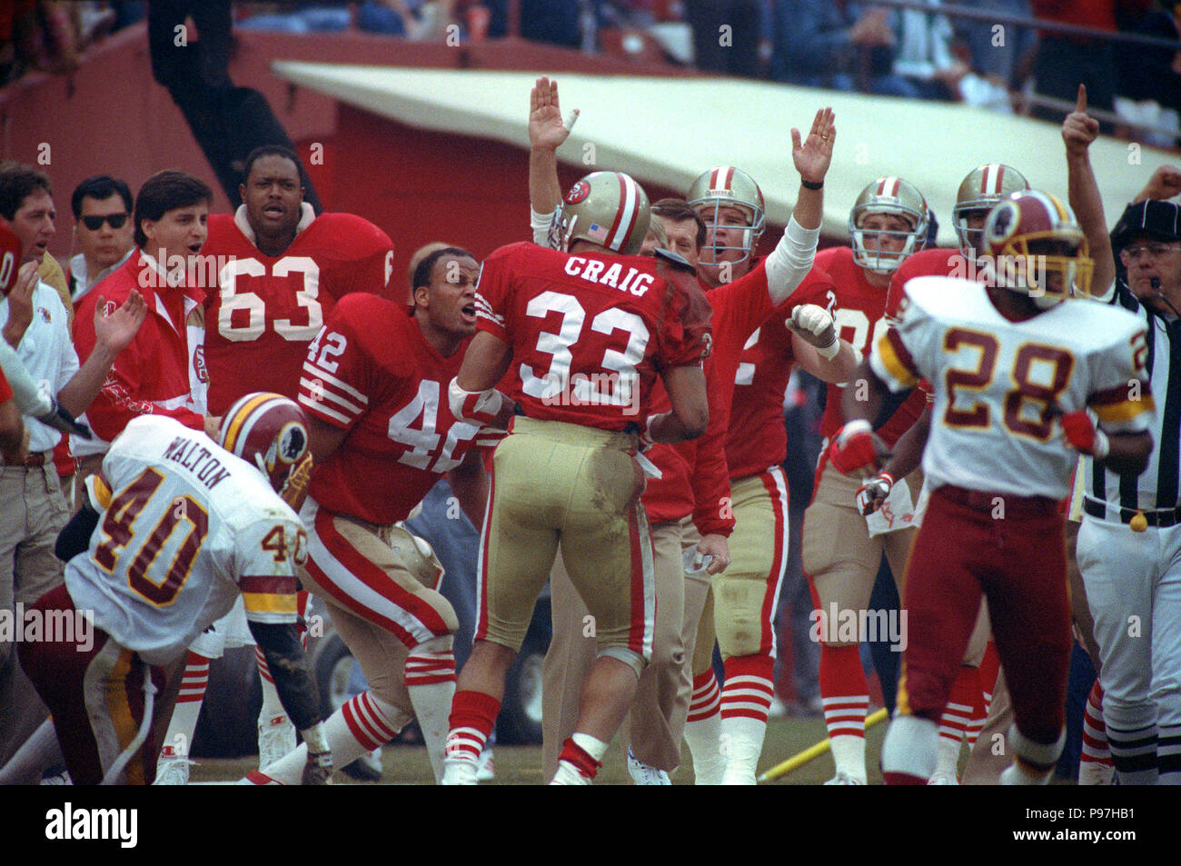 San Francisco, California, USA. 12th Jan, 1991. San Francisco 49ers vs ...