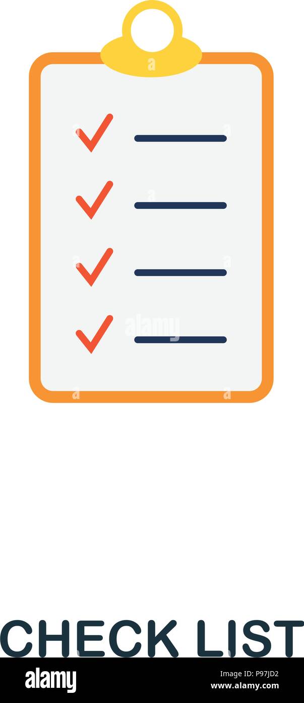 Check List flat icon. Premium style flat icon design. UI. Illustration ... Check List flat icon. Premium style flat icon design. UI. Illustration ...