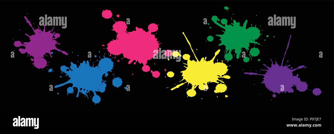 Colorful ink blobs design Stock Vector Image & Art - Alamy