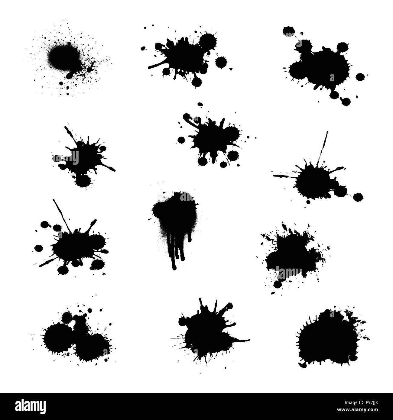 ink blobs design Stock Vector Image & Art - Alamy