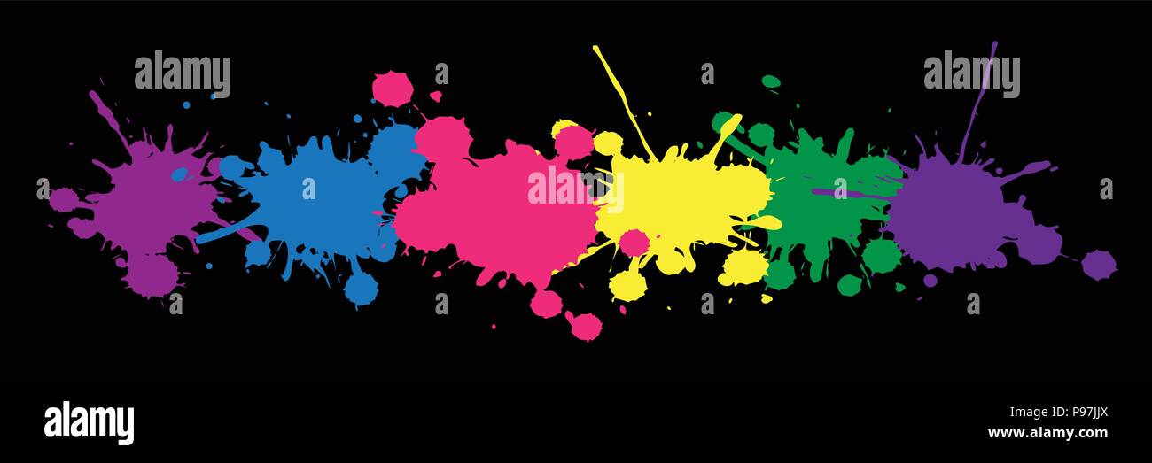 Colorful ink blobs design Stock Vector Image & Art - Alamy
